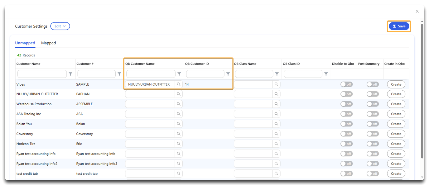How do I complete setting up a Customer?