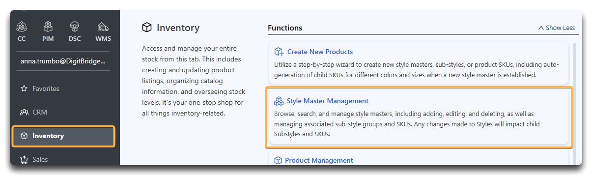 How do I associate a Prepack with a Style?