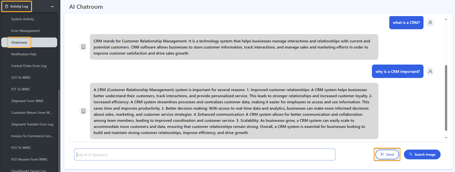 How do I use the AI Chatroom feature?