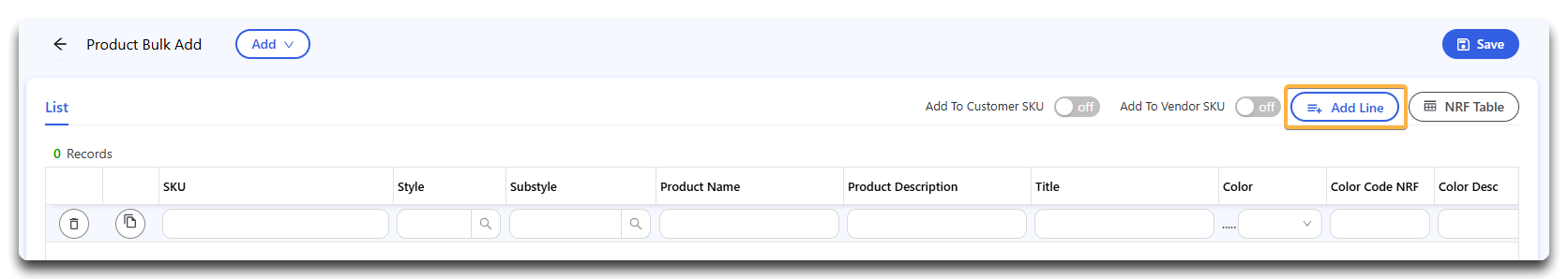 How do I Bulk Add Product?