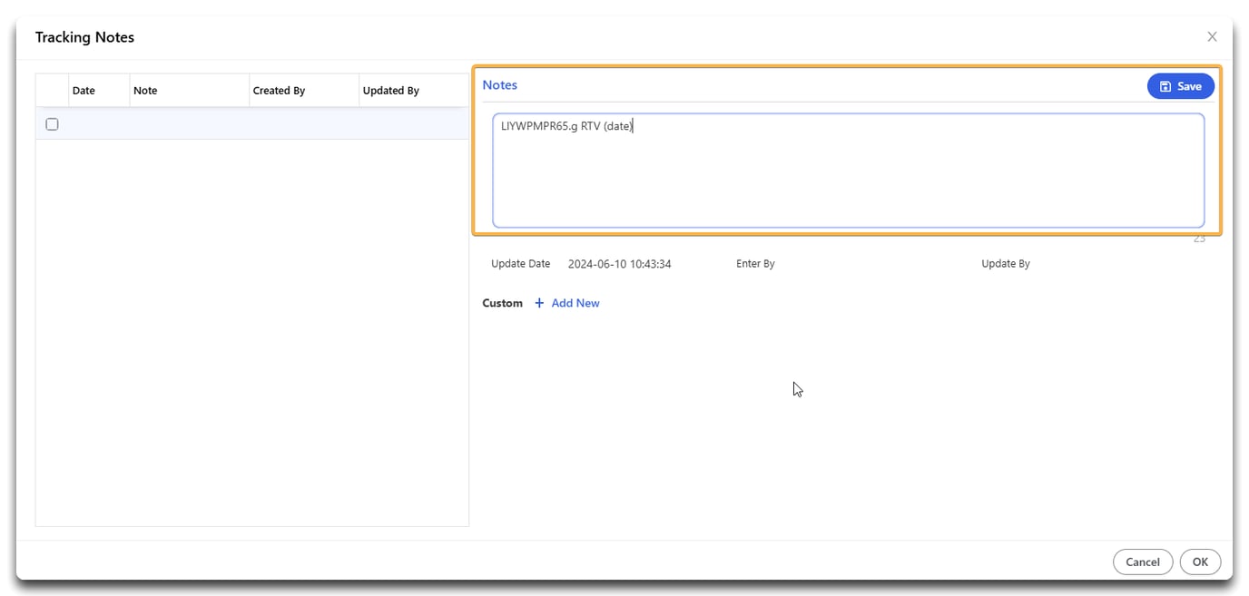 How to process a partial consignment return