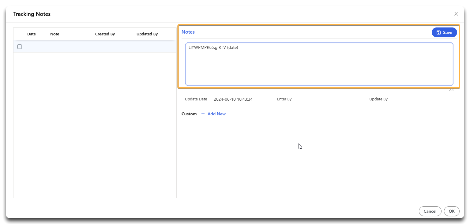 How to process a partial consignment return