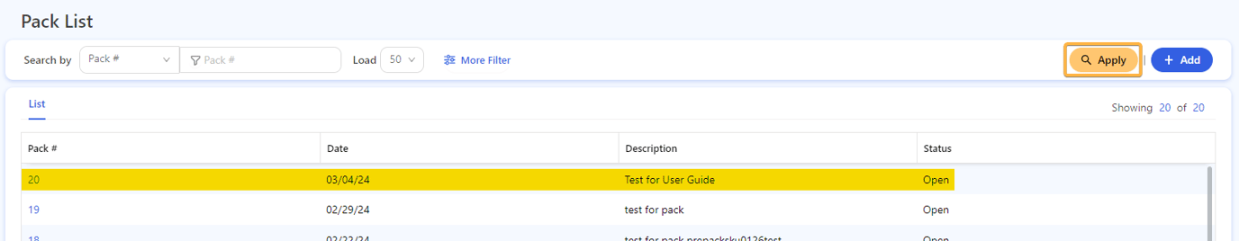 How do I create and fulfill a prepack request?
