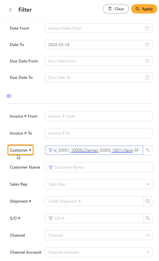 How do I find invoices that are missing a QuickBooks ID?