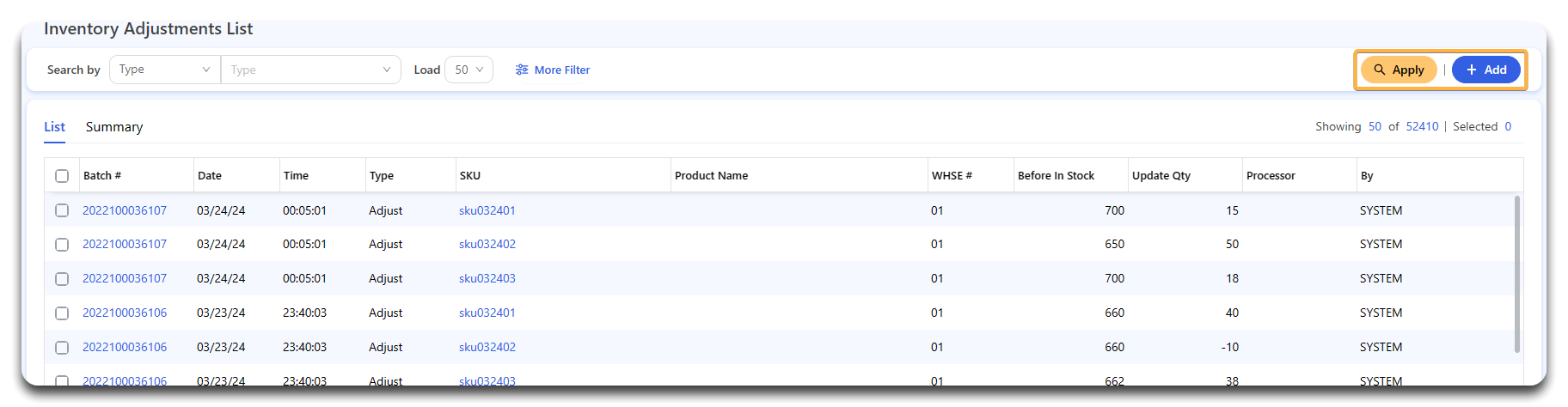 How do I manually adjust inventory? (ERP)