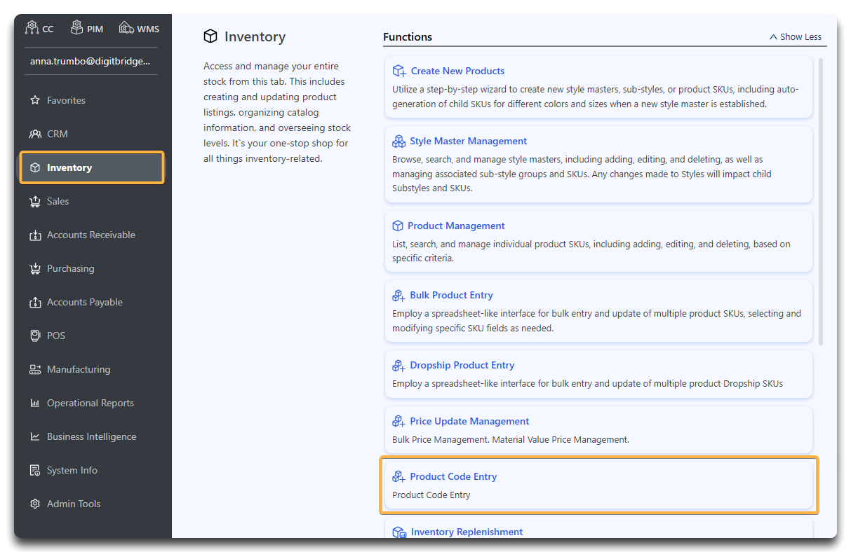 How do I create Product Codes for my catalog?