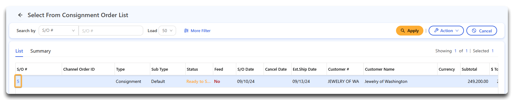 How do I create and process a Consignment Invoice?